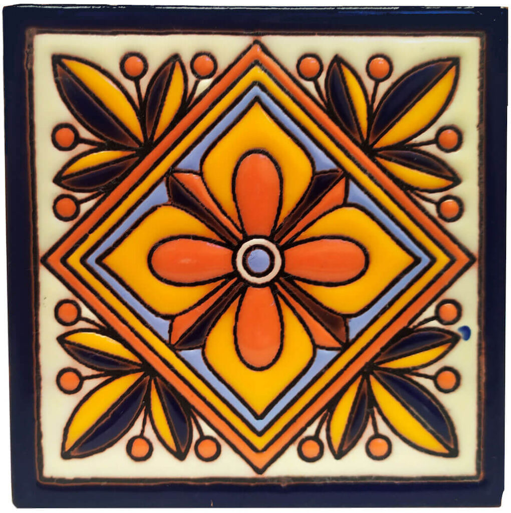 Flor Cleopatra Cajeta - Mundo de Azulejos